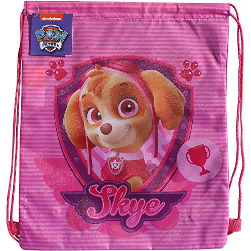PAW Patrol Pink Skye Drawstring School Sports Gym & Swimming Bag ...